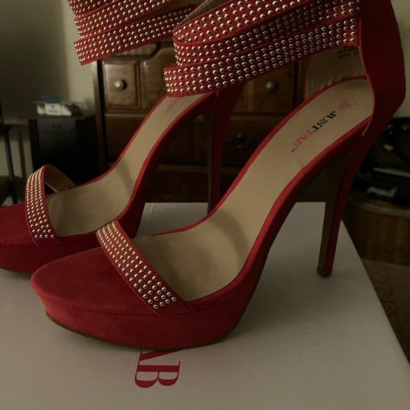 Shoes | Red 2 Inch Platform 5 Inch Heel | Poshmark